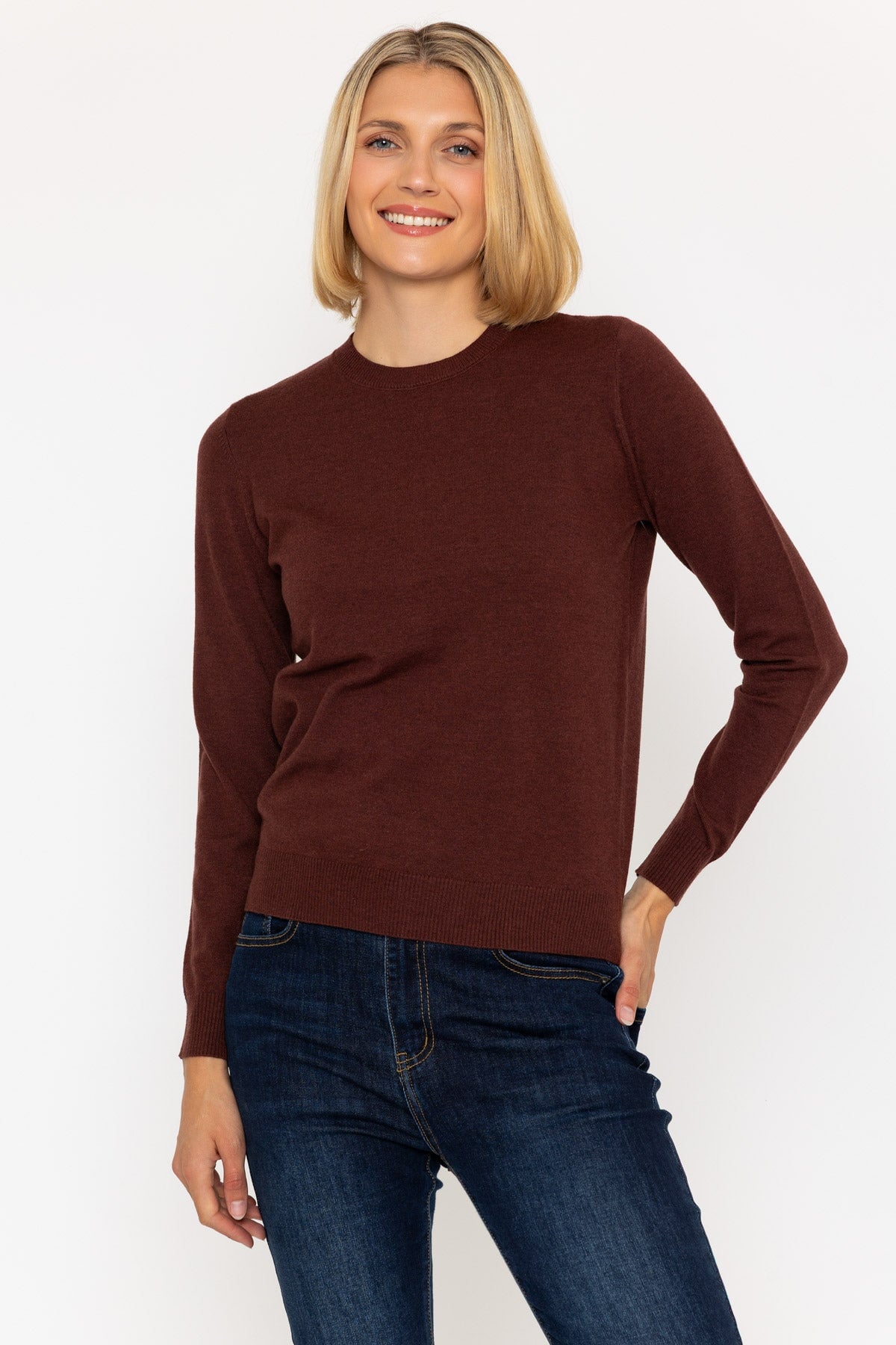 Brown Soft Touch Jumper | Ladies Jumpers – Carraig Donn