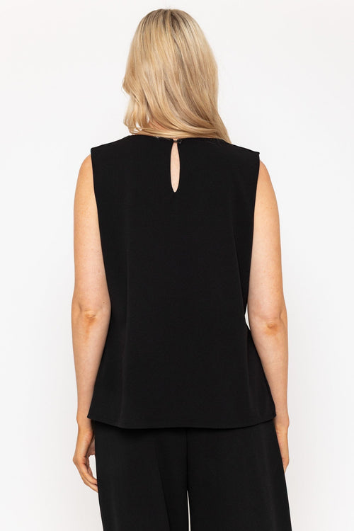 Black Pearl Neck Top | Ladies Fashion | Carraig Donn