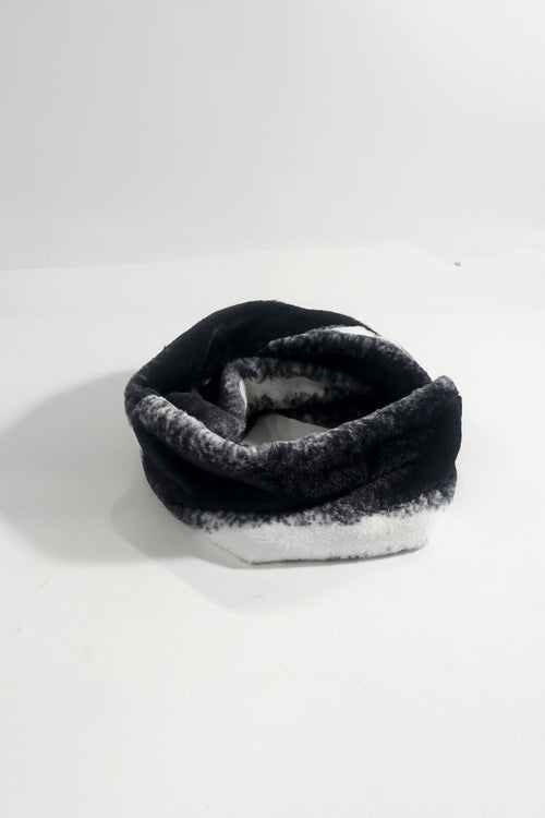 Black & White Faux Fur Snood | Scarves | Carraig Donn