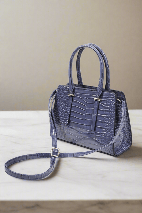 Blue Croc Tote Bag | Ladies Handbags | Carraig Donn