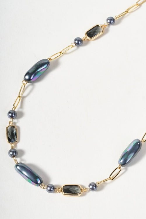 Chunky Grey Bead Necklace | Ladies Jewellery | Carraig Donn