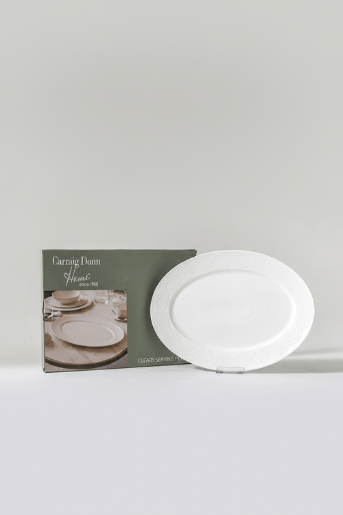 Cleary White Serving Platter | Tableware | Platters – Carraig Donn