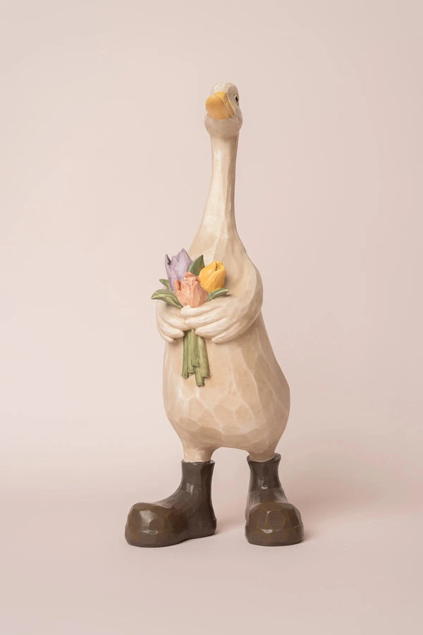 Decorative Small Duck with Bouquet | Home Decorations – Carraig Donn