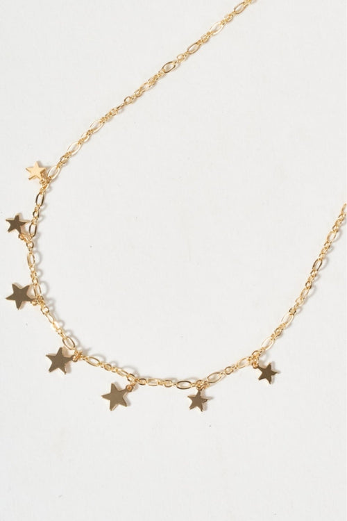 Gold Star Charm Necklace | Ladies Jewellery | Carraig Donn