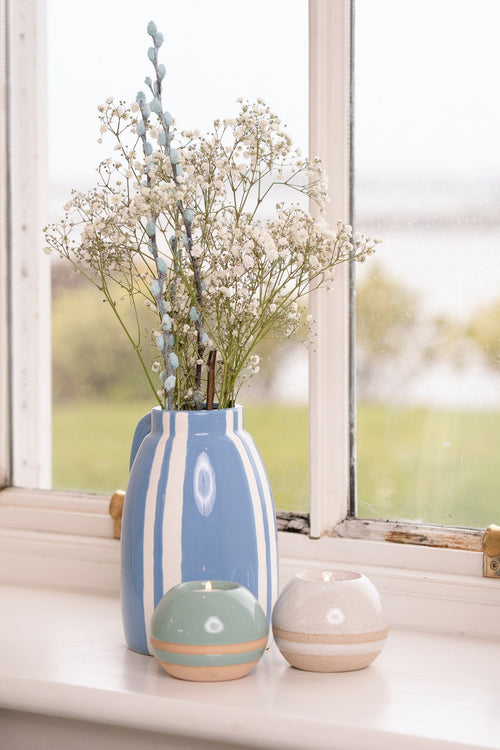 Medium Blue Decorative Vessel | Home Decorations – Carraig Donn