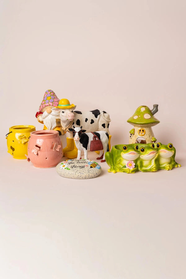 Cow Figurine in Yellow Wellies & Hat | Home | Giftware – Carraig Donn