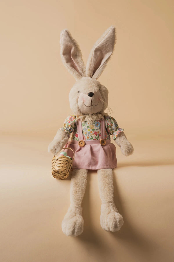 Sitting Ms. Bunny Holding Easter Eggs Basket | Easter | Home – Carraig Donn