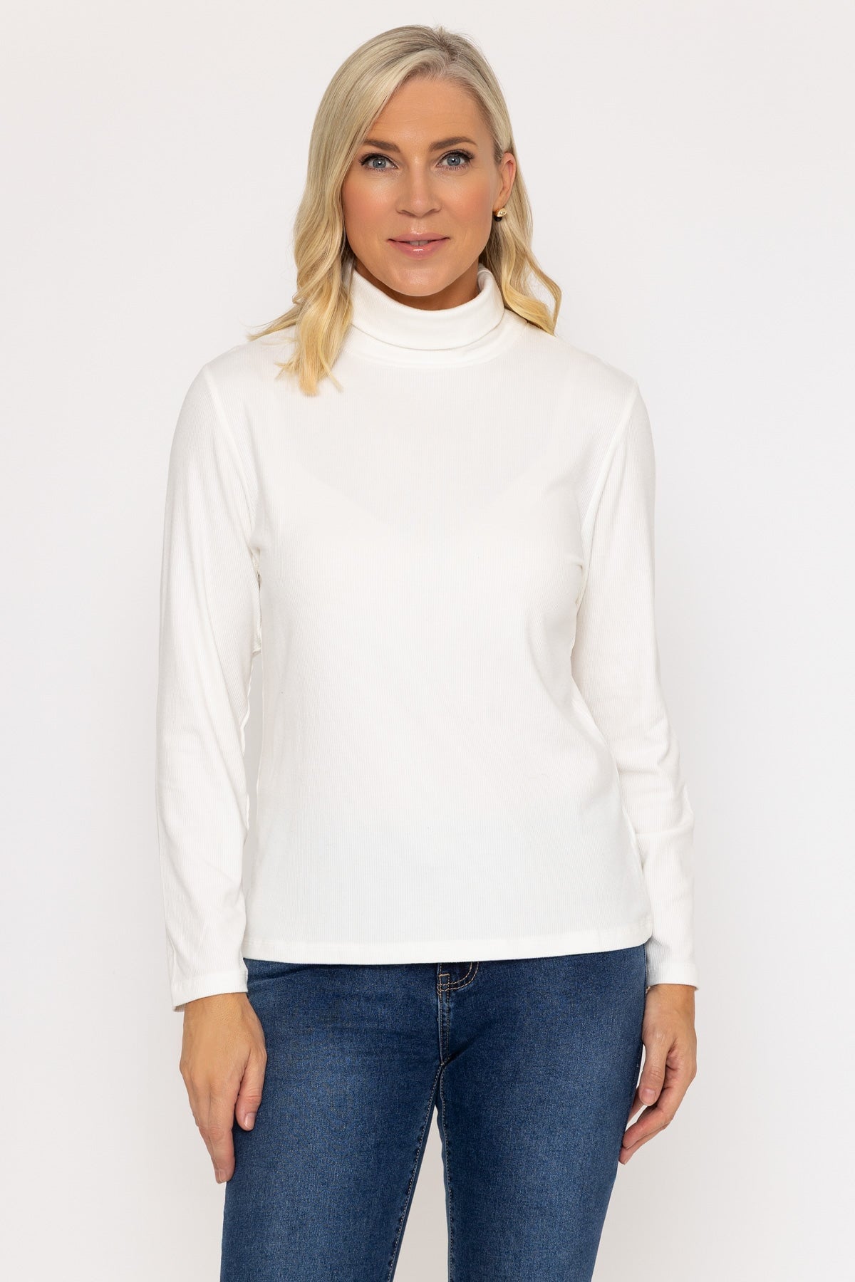 Rib Turtleneck Top | Ladies Fashion | Carraig Donn