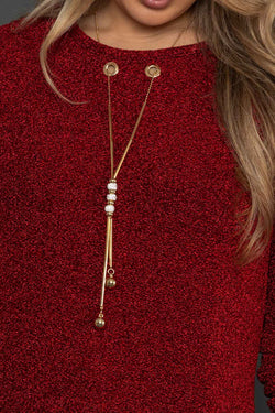 Shimmer Top in Red | Tops | Carraig Donn