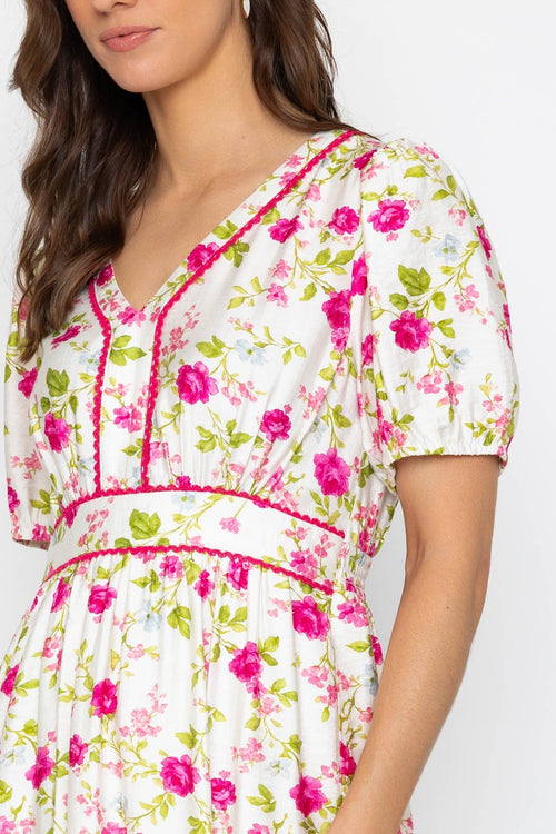 Floral Print Midi Dress | Occasion Wear | Ladies Dresses – Carraig Donn