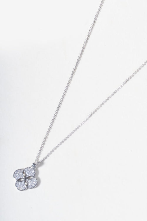 Silver Clover Necklace | Ladies Jewellery | Carraig Donn