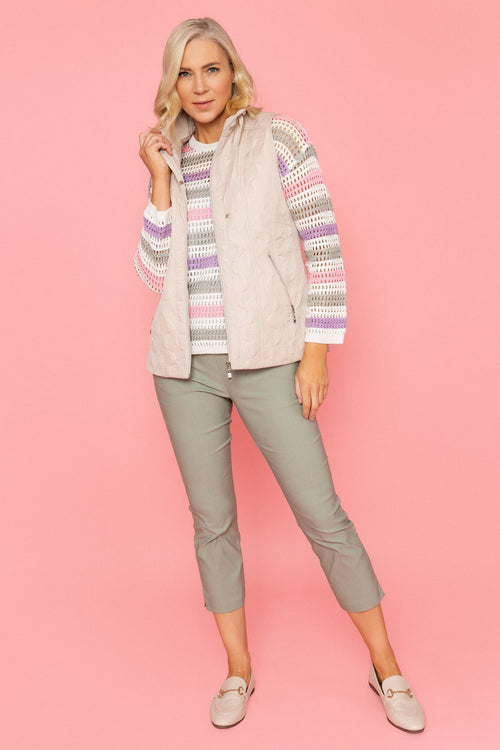 Stone Quilted Gilet | Ladies Fashion | Carraig Donn