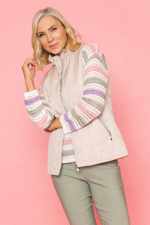 Stone Quilted Gilet | Ladies Fashion | Carraig Donn