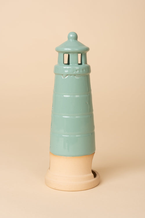 Small Green Stoneware Lighthouse Ornament | Home Decor – Carraig Donn
