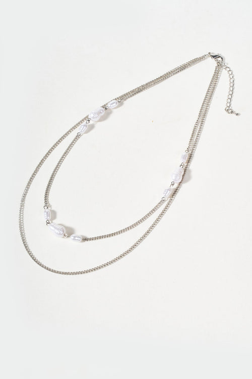Pearl Layered Necklace | Silver Jewellery | Carraig Donn