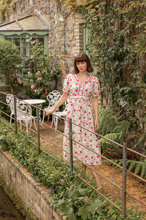 Floral Print Midi Dress | Occasion Wear | Ladies Dresses – Carraig Donn